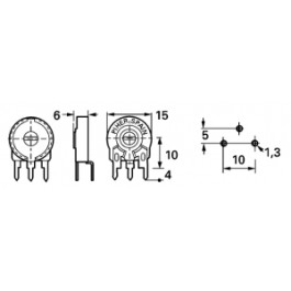 100K pysty, Piher PT15