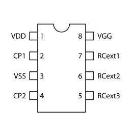 Coolaudio V3102 Two-Phase Clock Generator for BBD's IC (DIP8)