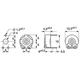 500K Vaaka, Piher PT10