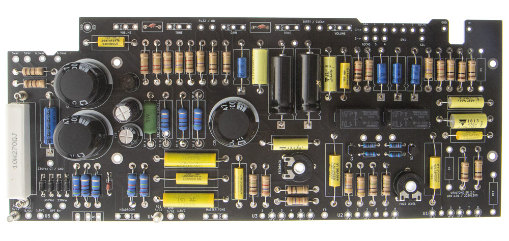 UralTone SR 2.0 vahvistinrakennussarjan kuvalliset ohjeet - UralTone info