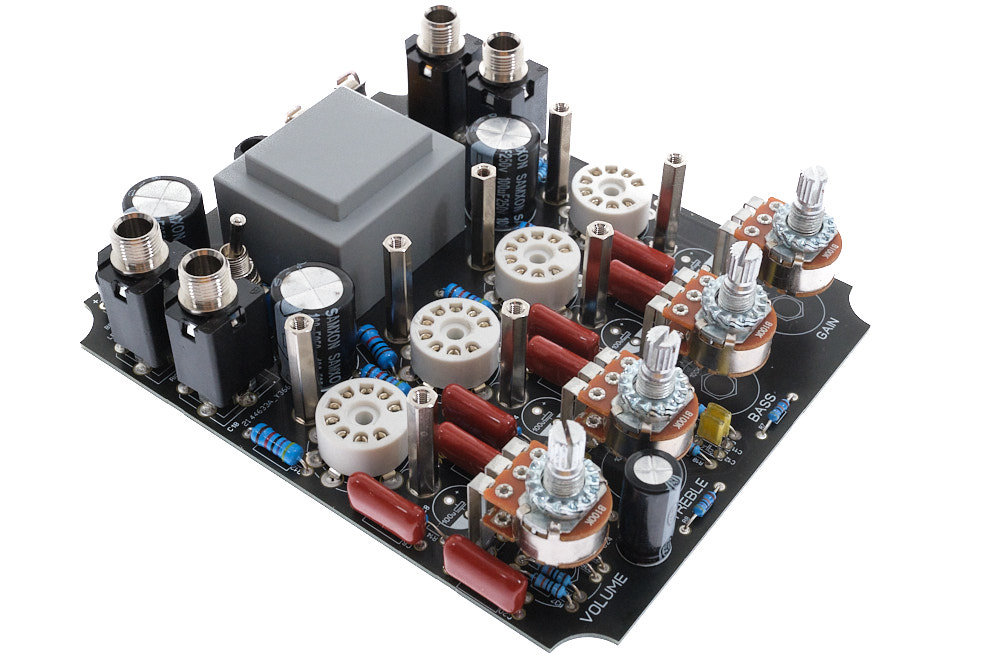 UralTone EF80 Tube Stereo Preamp rakennusohjeet - UralTone info